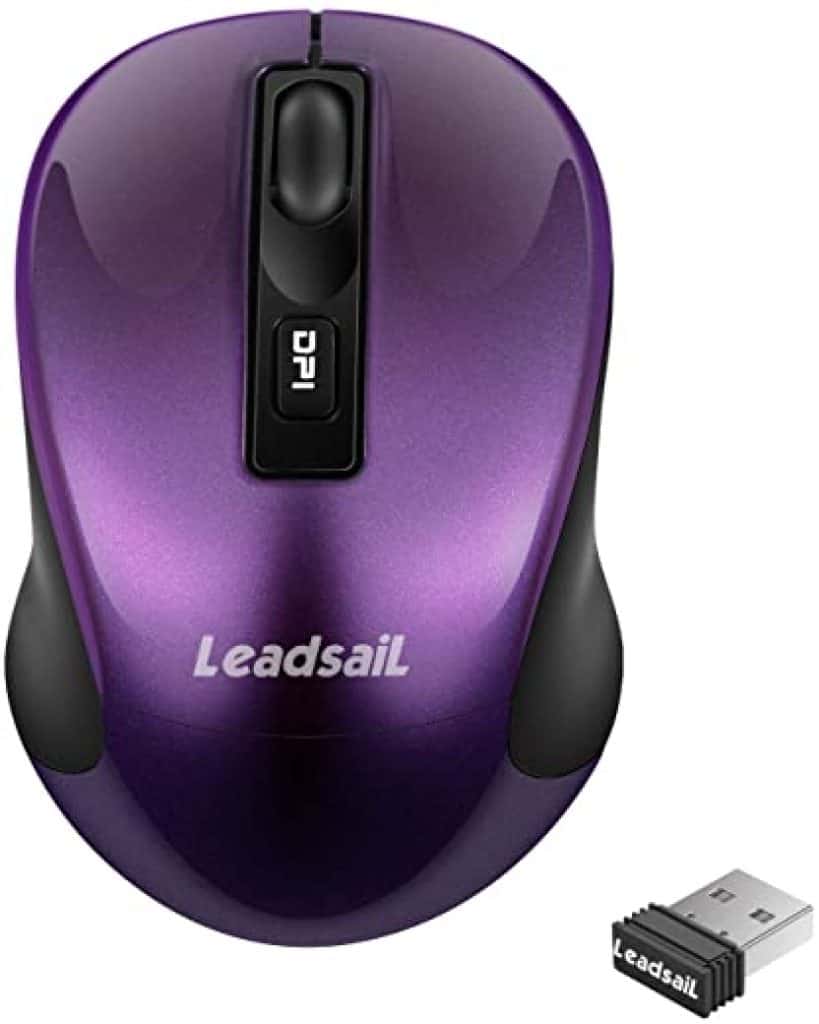 Wireless Mouse For Laptop Silent Cordless 2.4G USB Mini Mouse Wireless ...